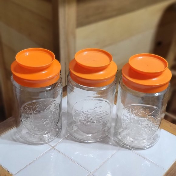 Anchor Hocking | Kitchen | Vintage Tang Jars 7 Inch Total 3 | Poshmark